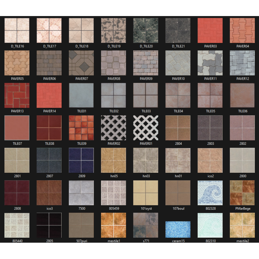 Pack Texturas Pisos e Revestimentos BIM REVIT